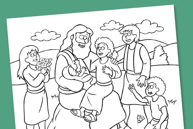 Biblical Coloring Pages Sunday School