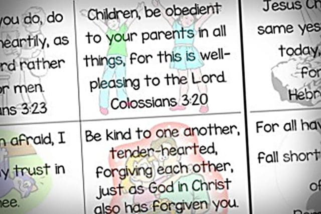 Free Printable: Bible Verse Memory Cards