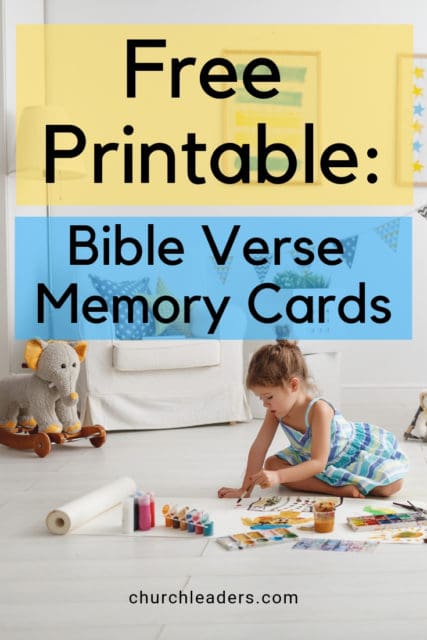 Free Printable: Bible Verse Memory Cards
