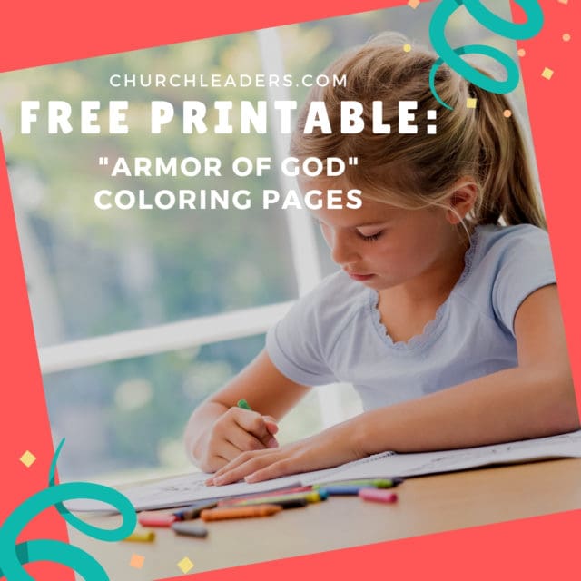 Free Printable Package: Armor of God Coloring Pages