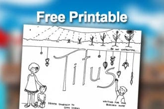 Free Printable: Titus Coloring Page