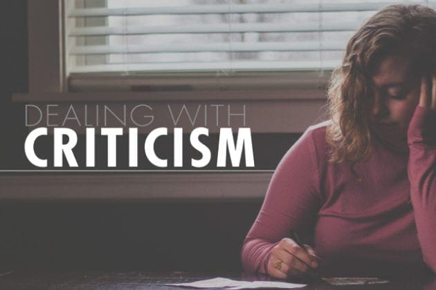 Dealing With Criticism