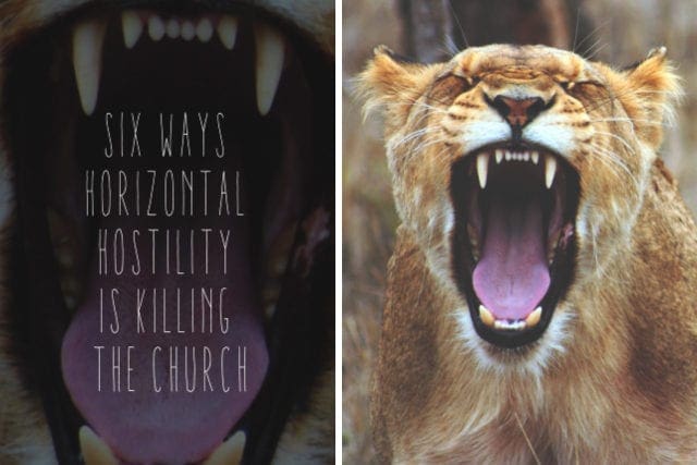 Six Ways Horizontal Hostility Is Killing the Church