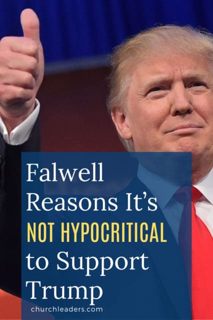 Falwell Reasons It's Not Hypocritical That Evangelicals Support Trump