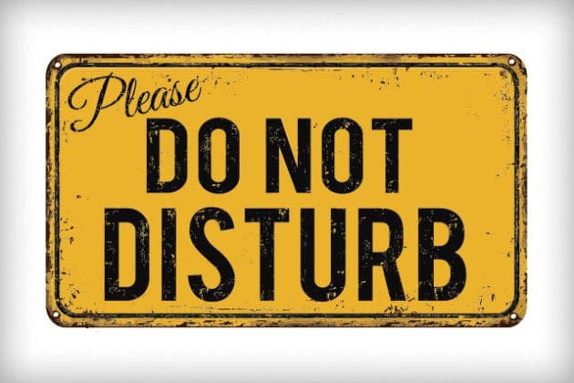 Do Not Disturb Setting - The Surprising Secret To Sanity