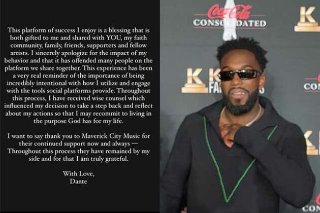 Dante Bowe Apologizes for Behavior That Resulted in Maverick City Music ...