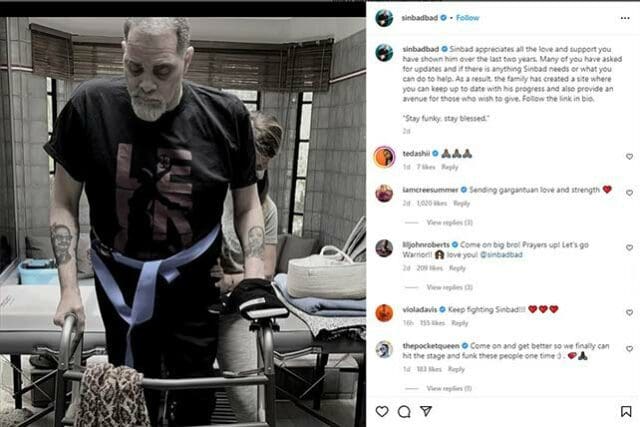 Comedian Sinbad Thanks God and Encourages Others To Do the Same; Family ...