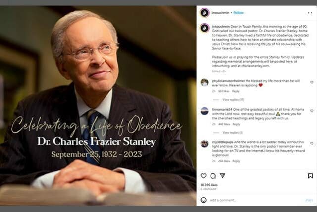 Charles Stanley, Influential Pastor and Author, Dies at Age 90