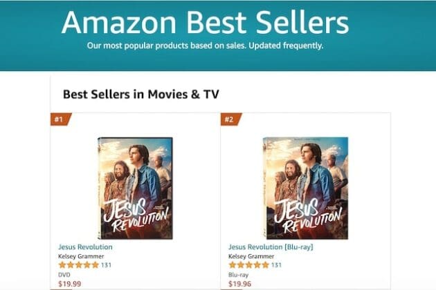 ‘Jesus Revolution’ Holds No. 1 Spot on Amazon Best Sellers Chart ...