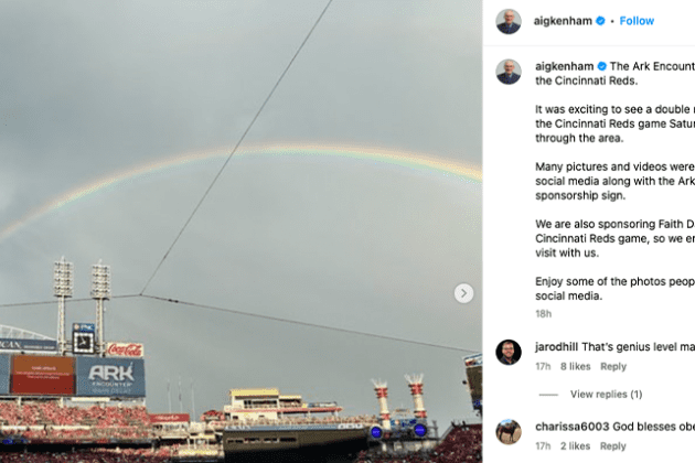 A Double Rainbow on Display As the Ark Encounter Sponsors the Rain ...