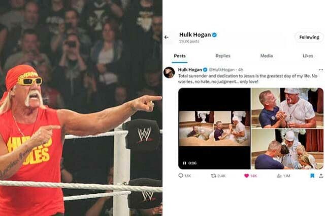 Hulk Hogan Describes Recent Baptism as 'Greatest Day of My Life'