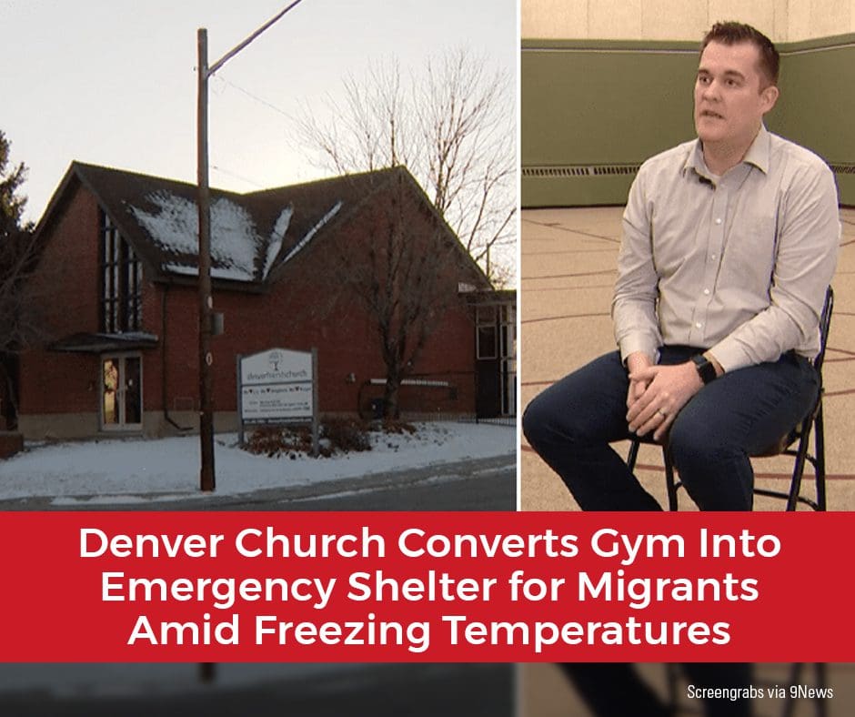 Denver Church Converts Gym Into Emergency Shelter for Migrants Amid Freezing Temperatures