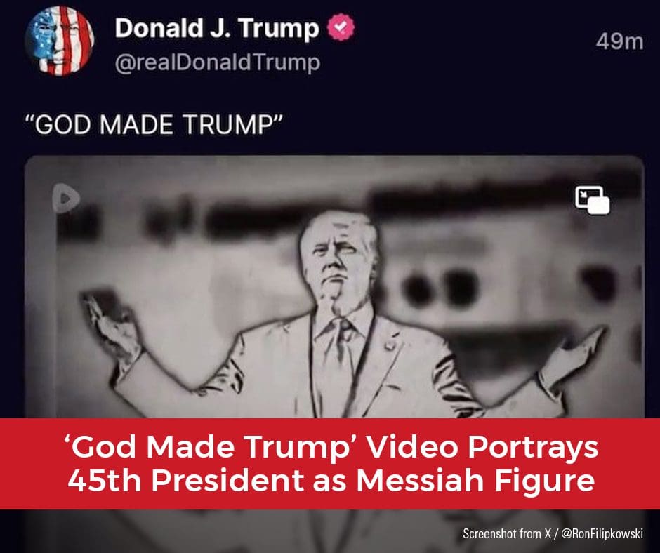 ‘God Made Trump’ Video Portrays 45th President Donald Trump as Messiah ...