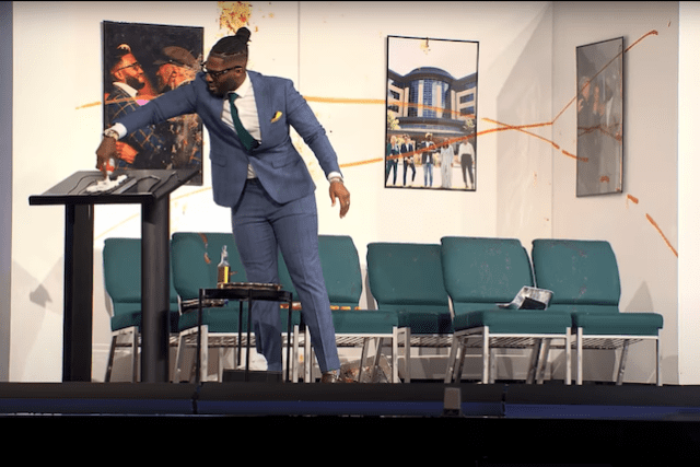 Pastor Michael Todd Pours Syrup, Whipped Cream on a Bible in Sermon ...