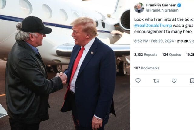 Franklin Graham Meets Donald Trump While Preaching the Gospel on Tour ...