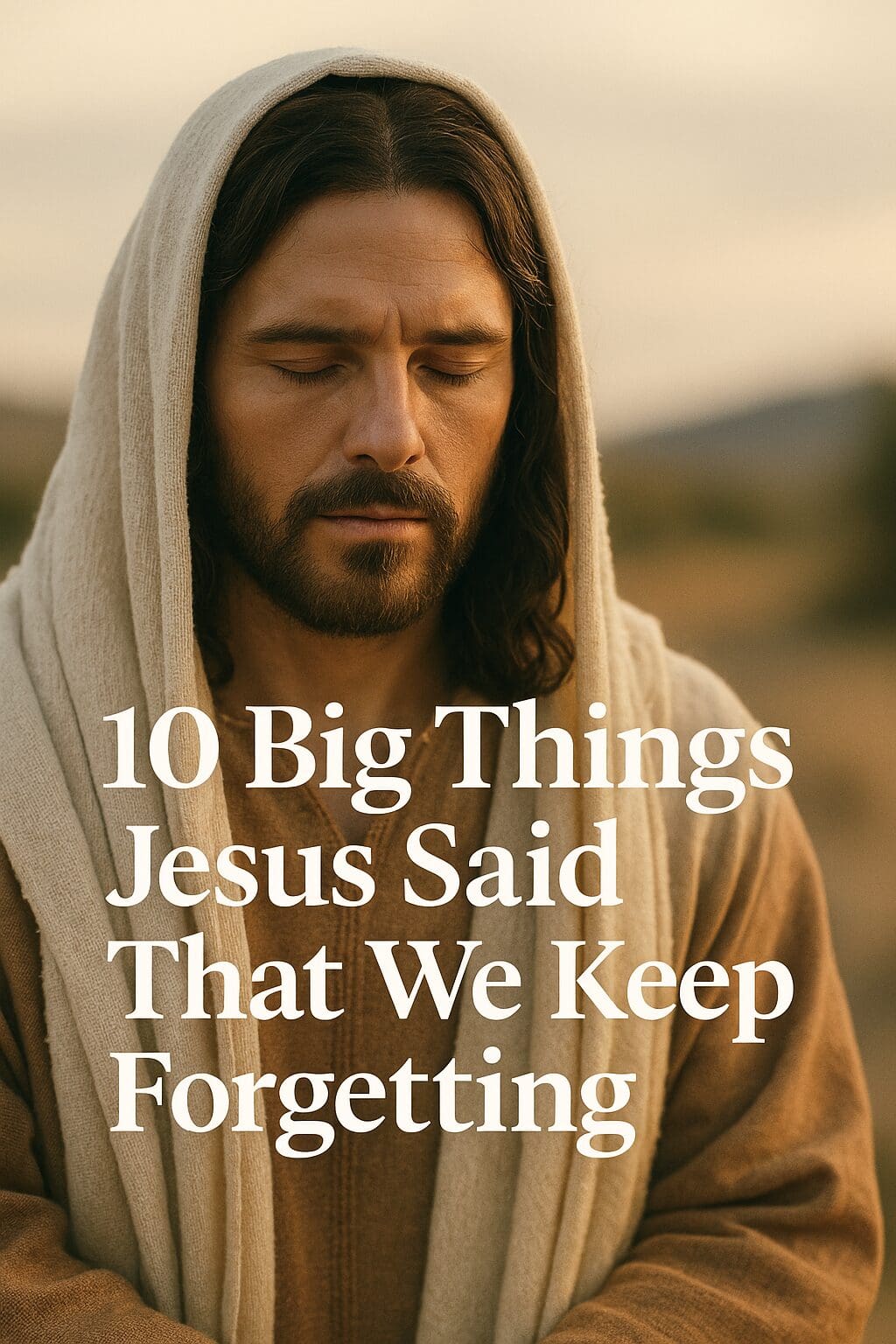 10 Big Things Jesus Said That We Keep Forgetting