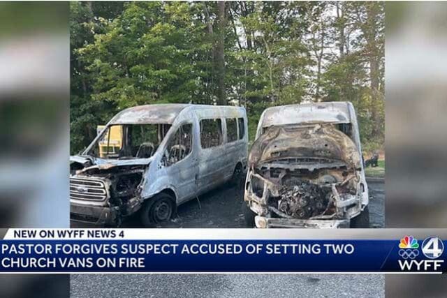 'We Didn't Hate Him'—SC Pastor Leads Man Suspected of Setting Church ...