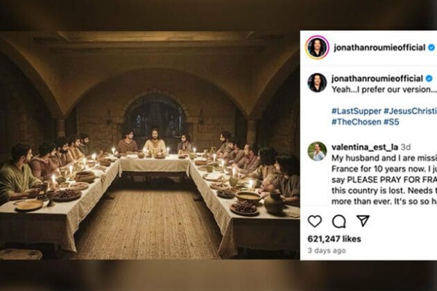 ‘I Prefer Our Version’—Jonathan Roumie Shares Photo of the Last Supper ...