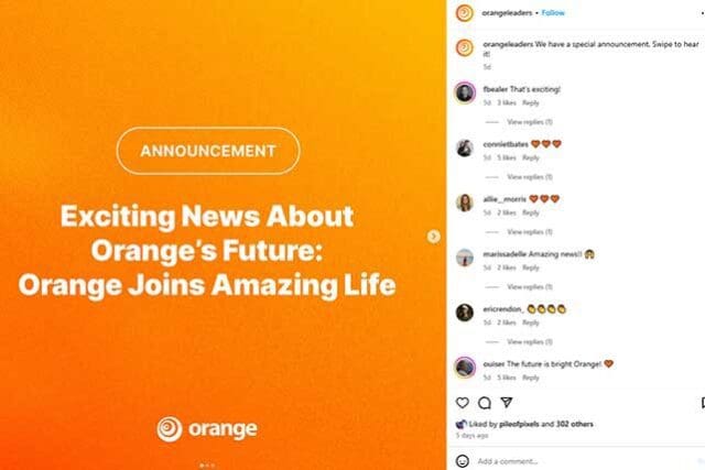 Orange Merges With Amazing Life Foundation Less Than a Year After ...