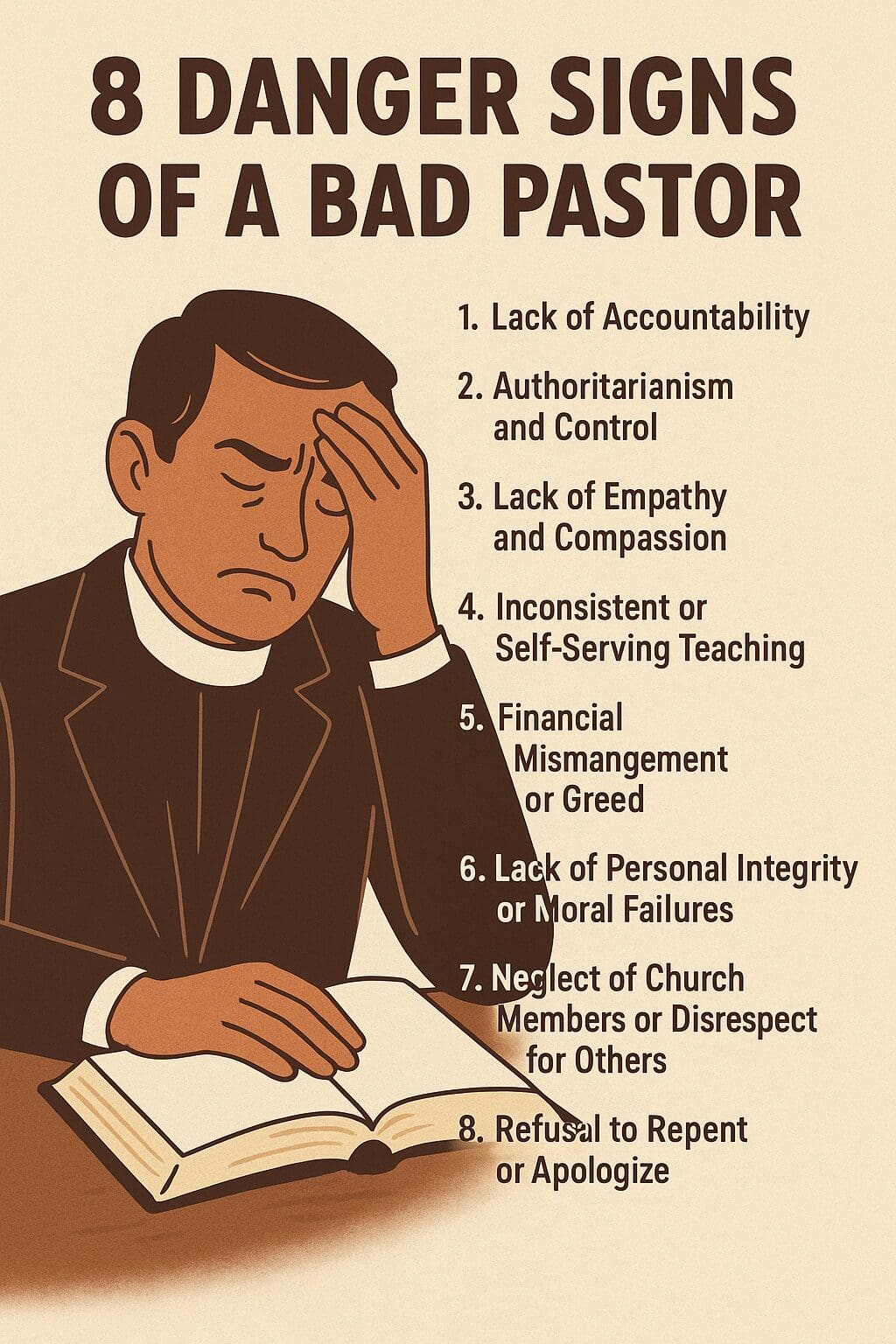 8 Danger Signs of a Bad Pastor
