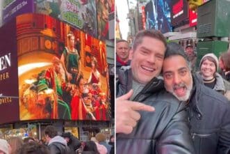 Image From ‘The Chosen’ Appears Next to ‘Wicked’ Poster in Times Square