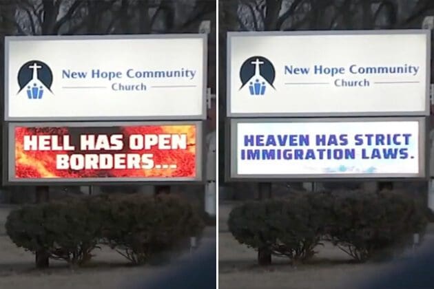 Chicago Pastor Defends ‘Hell Has Open Borders’ Church Sign That Upset ...
