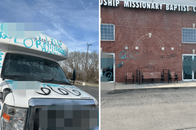 Indianapolis Church Vandalized With Graffiti Containing Obscene ...