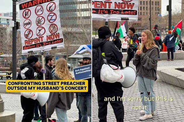 Wife of Christian Artist Josiah Queen Confronts Street Preacher Outside ...
