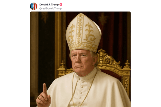 Trump Posts AI-Generated Image of Himself as Pope As Vatican Prepares ...
