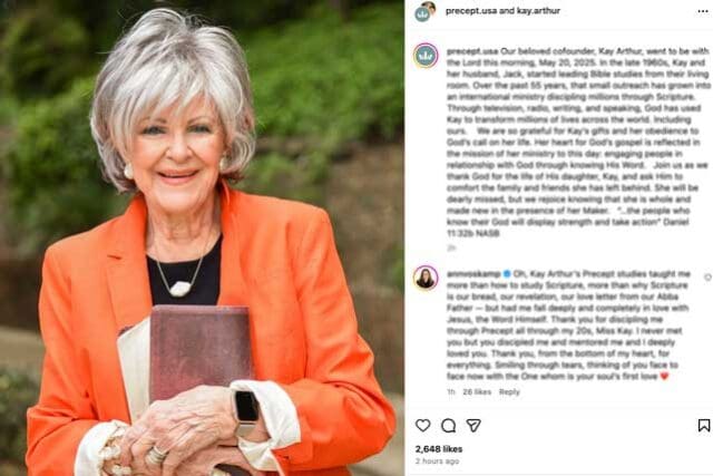 Kay Arthur, Beloved Christian Author, Bible Teacher, Dies at 91