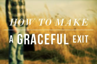 How to Make a Graceful Church Exit